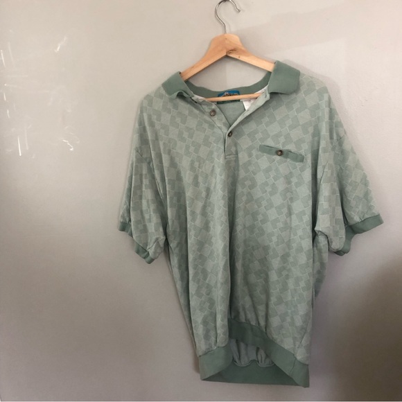 Shirts | Vintage Green Pattern T Shirt 9s | Poshmark